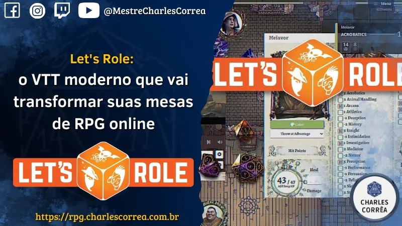 Let's Role: o VTT moderno que vai transformar suas mesas de RPG online ...